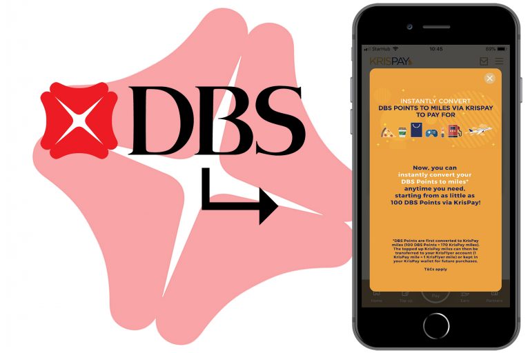 Instantly transfer DBS Points to KrisFlyer via KrisPay, but the rate is ...