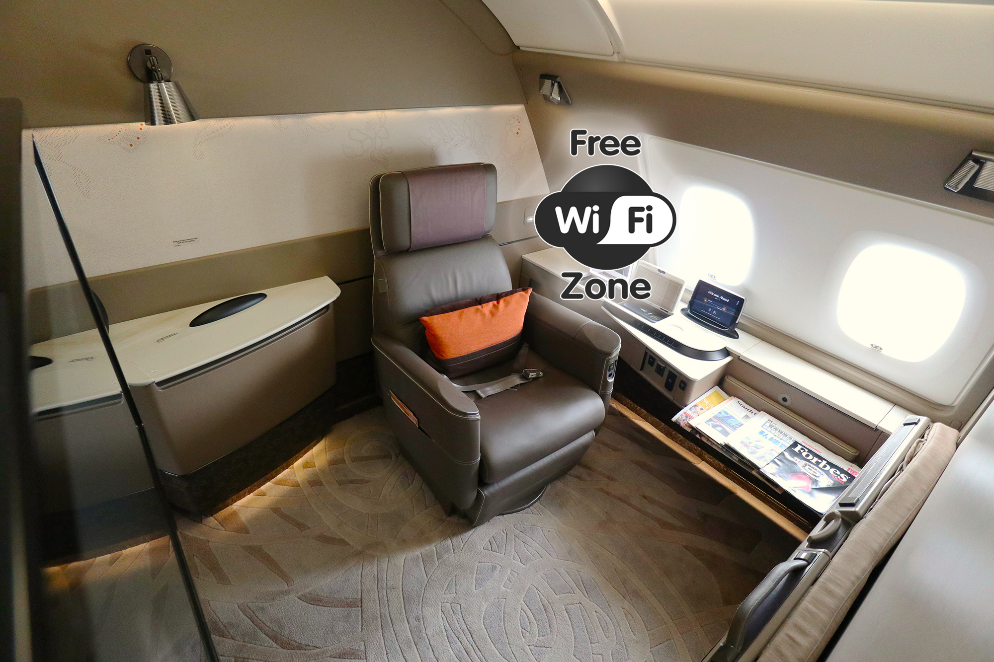 Singapore Airlines now offers free Wi-Fi in First Class, 100MB in ...