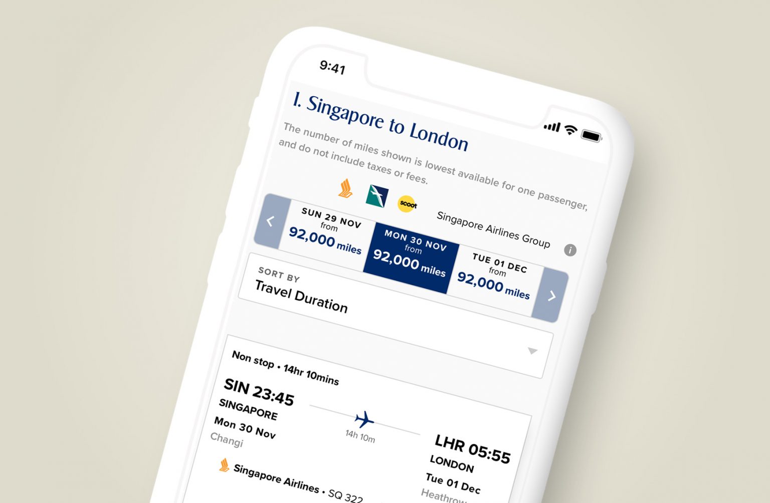 Singapore Airlines rolls out improved award search to mobile app ...