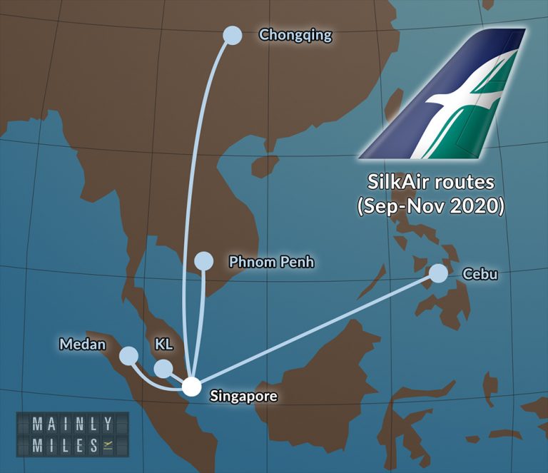 Singapore Airlines maintains 30 routes in November 2020 - Mainly Miles