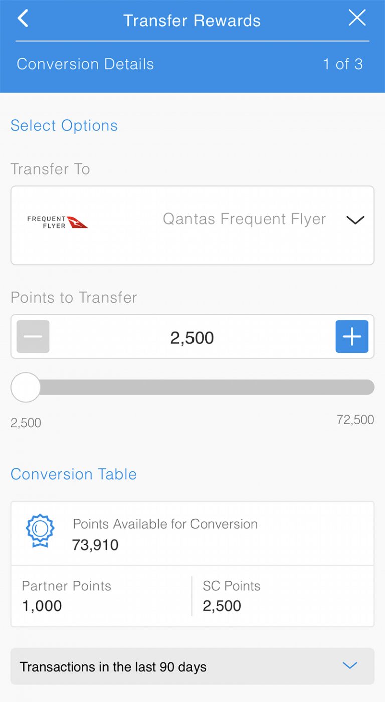40% bonus when you transfer from Standard Chartered to Qantas Points ...