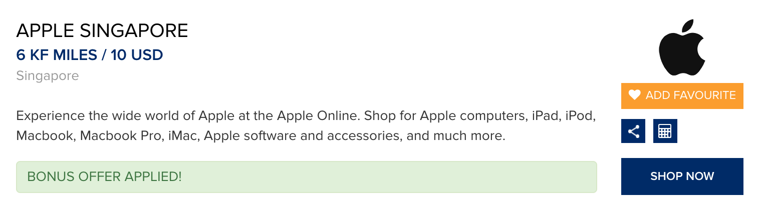 KrisFlyer Spree 20% bonus miles - earn up to 3 mpd - Mainly Miles