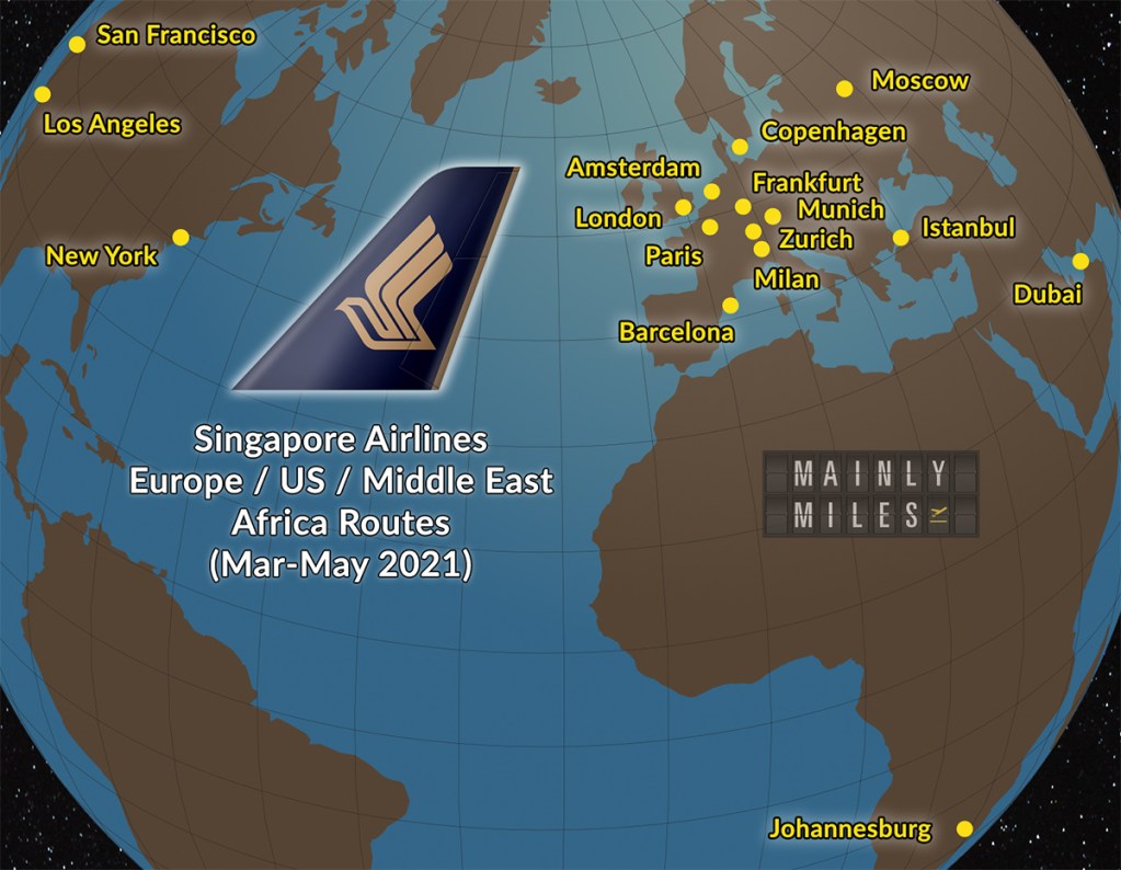 Singapore Airlines announces May 2021 schedule - Mainly Miles