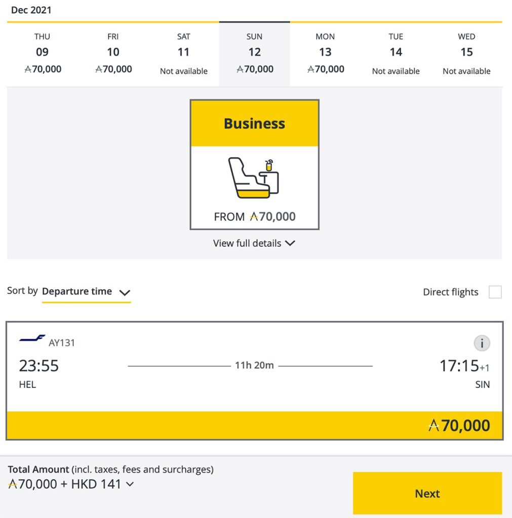 Finnair joins the VTL with fuel-surcharge-free Business Class award ...