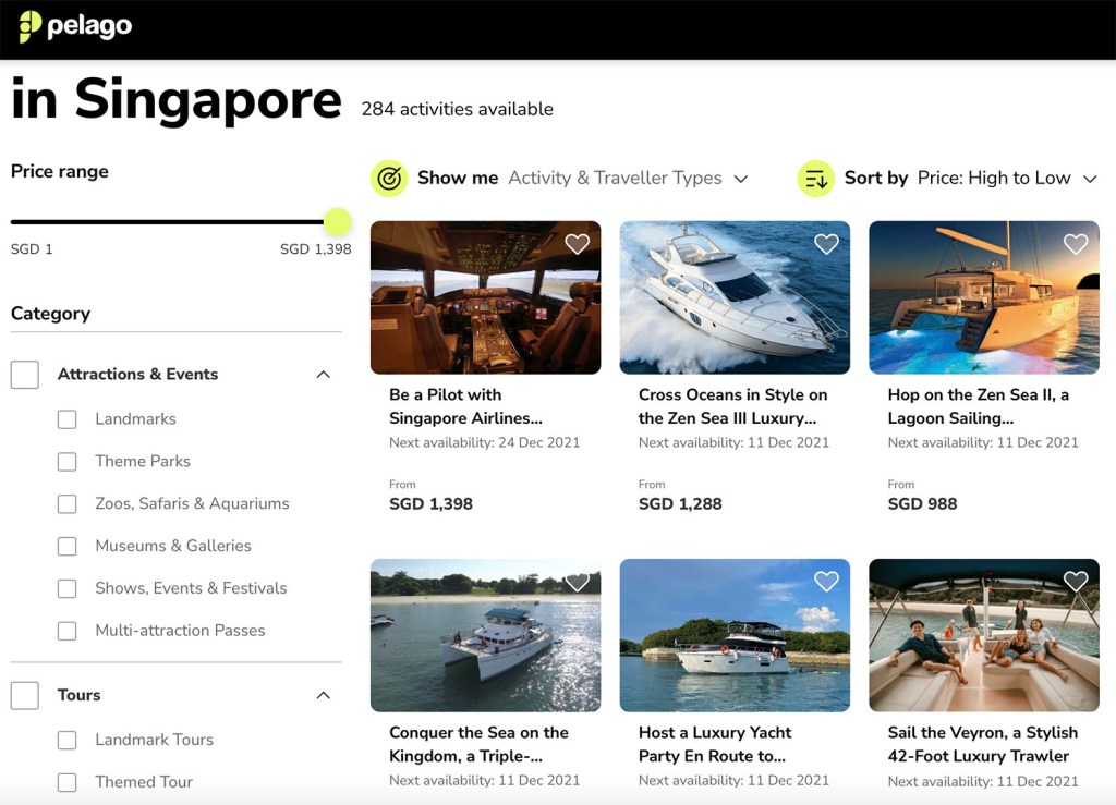 Pelago offering up to 9 mpd on experience bookings + S$15 off for our ...