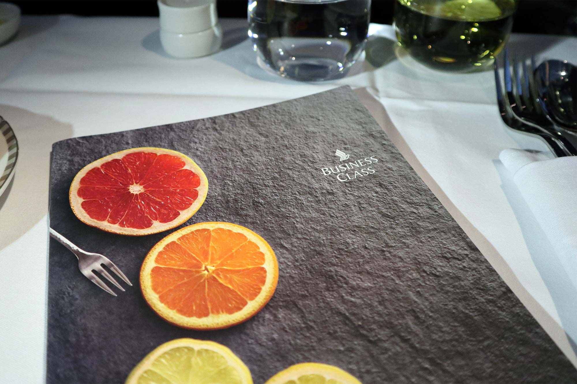 Singapore Airlines brings back printed menus in First and Business ...