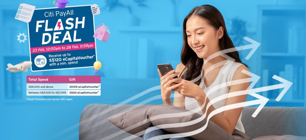 Citi PayAll offering up to S$120 CapitaVouchers on bill payments ...