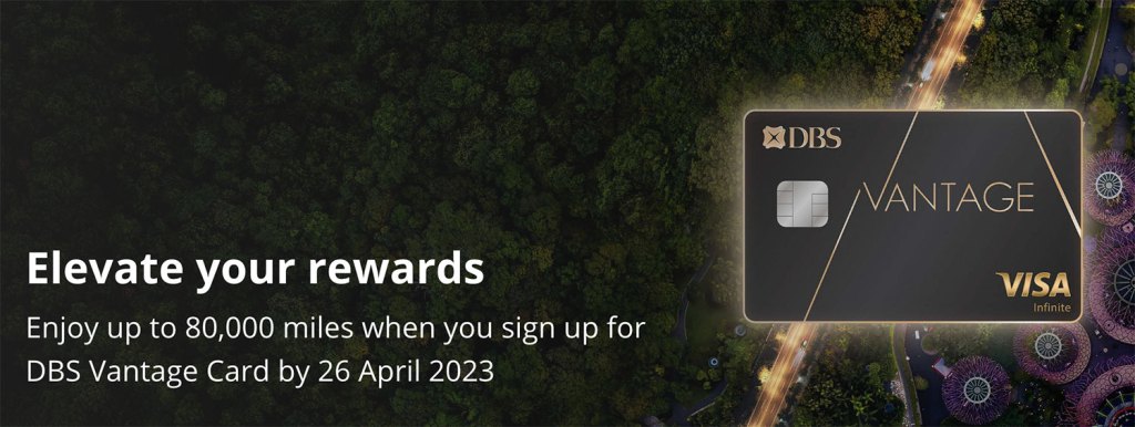DBS Vantage Card offering 80,000 miles sign-up bonus - Mainly Miles