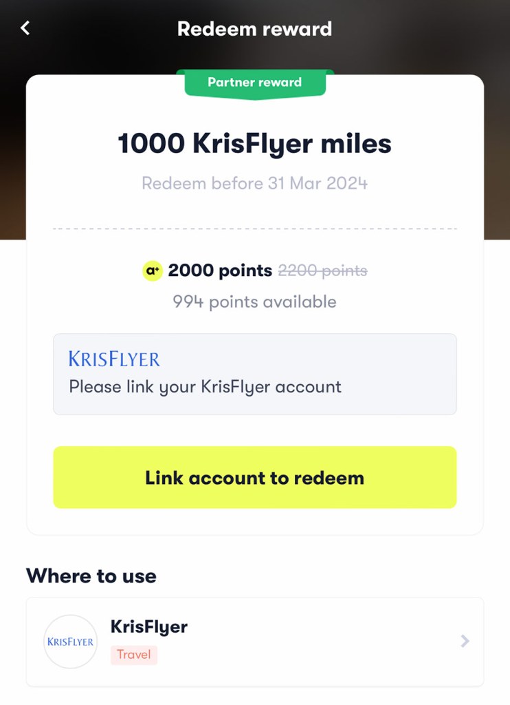 Get a 9% discount on Atome+ points transfers to KrisFlyer miles ...