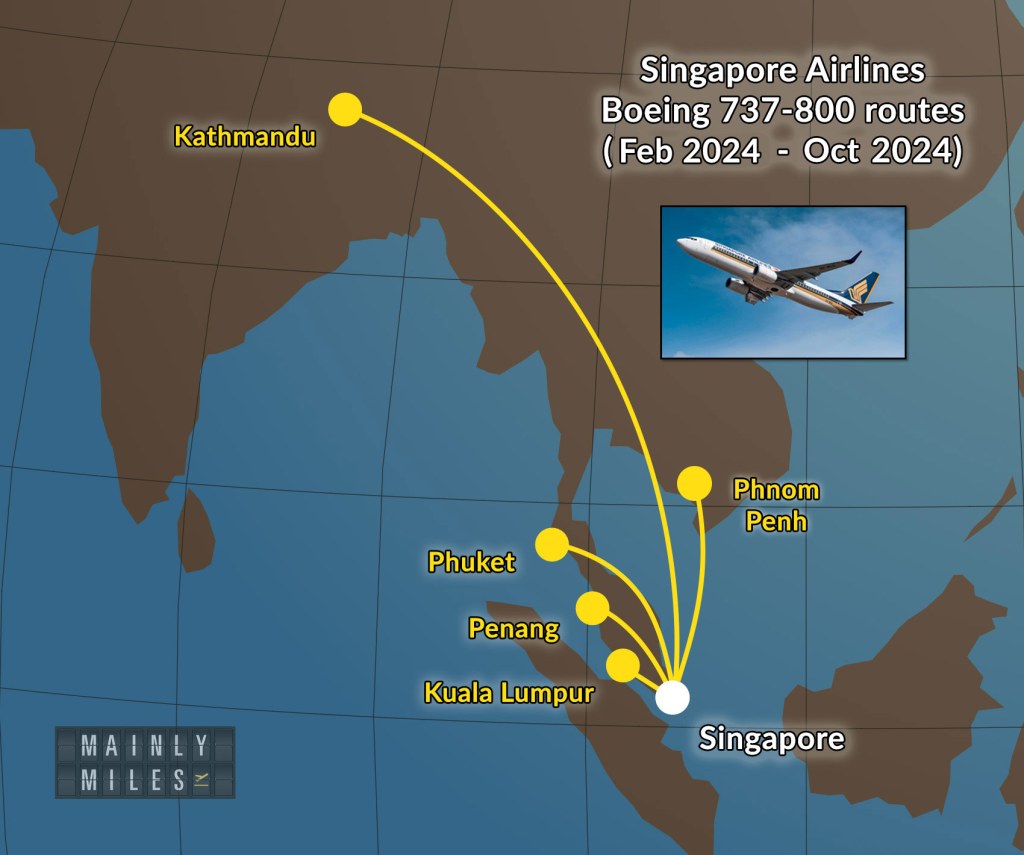 Where is Singapore Airlines flying its Boeing 737-800s? - Mainly Miles