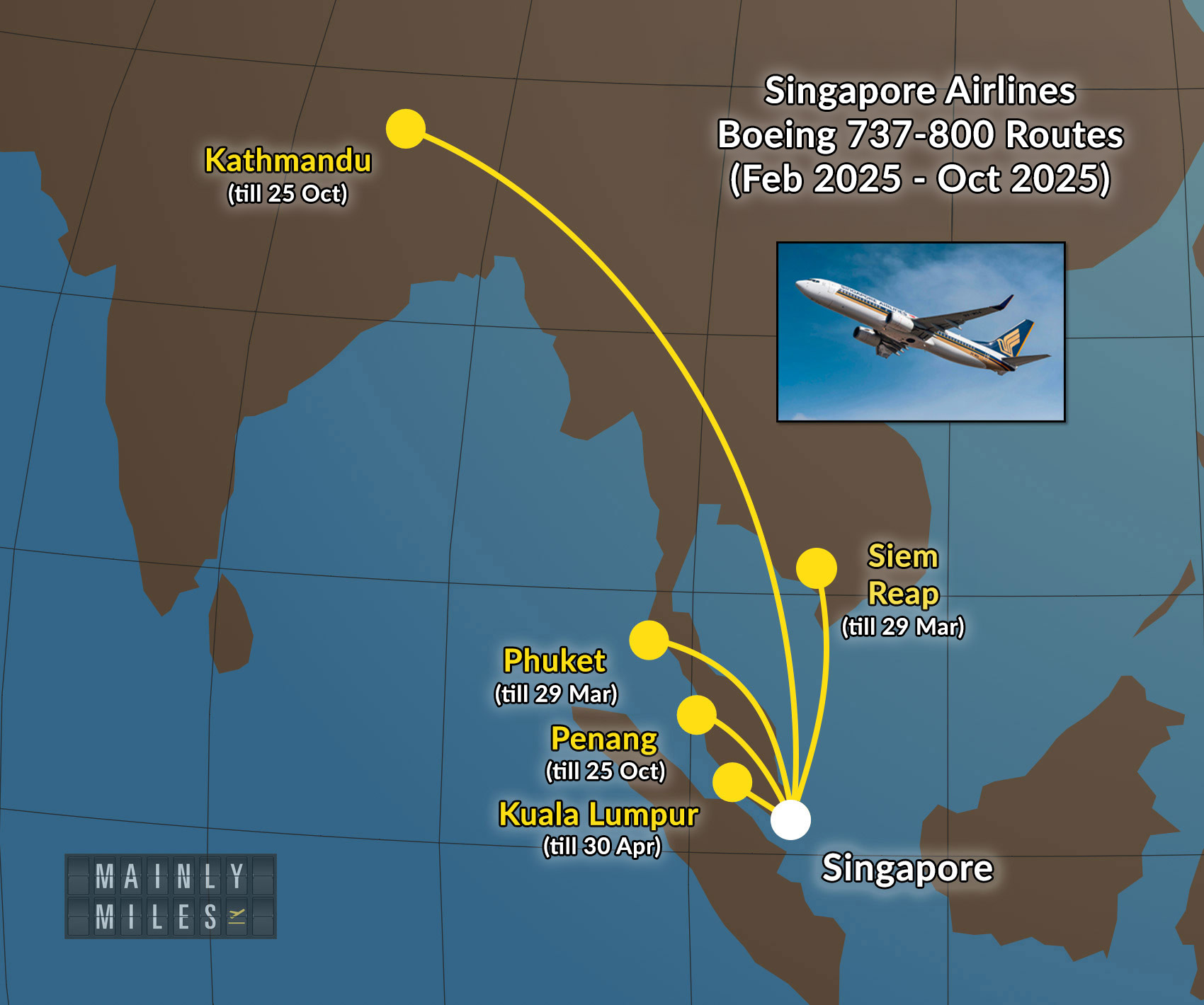 Where is Singapore Airlines flying its Boeing 737-800s? (Nowhere, soon ...