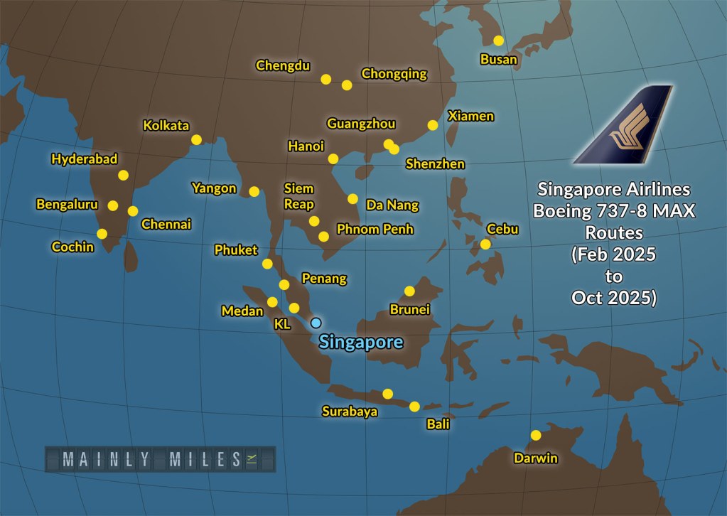 Where is Singapore Airlines flying its Boeing 737 MAX? - Mainly Miles