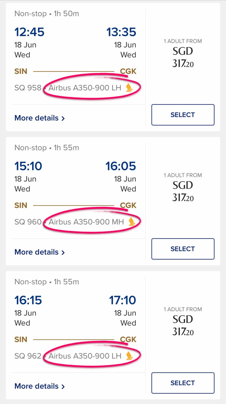 Singapore Airlines now differentiates A350 variants on its booking ...