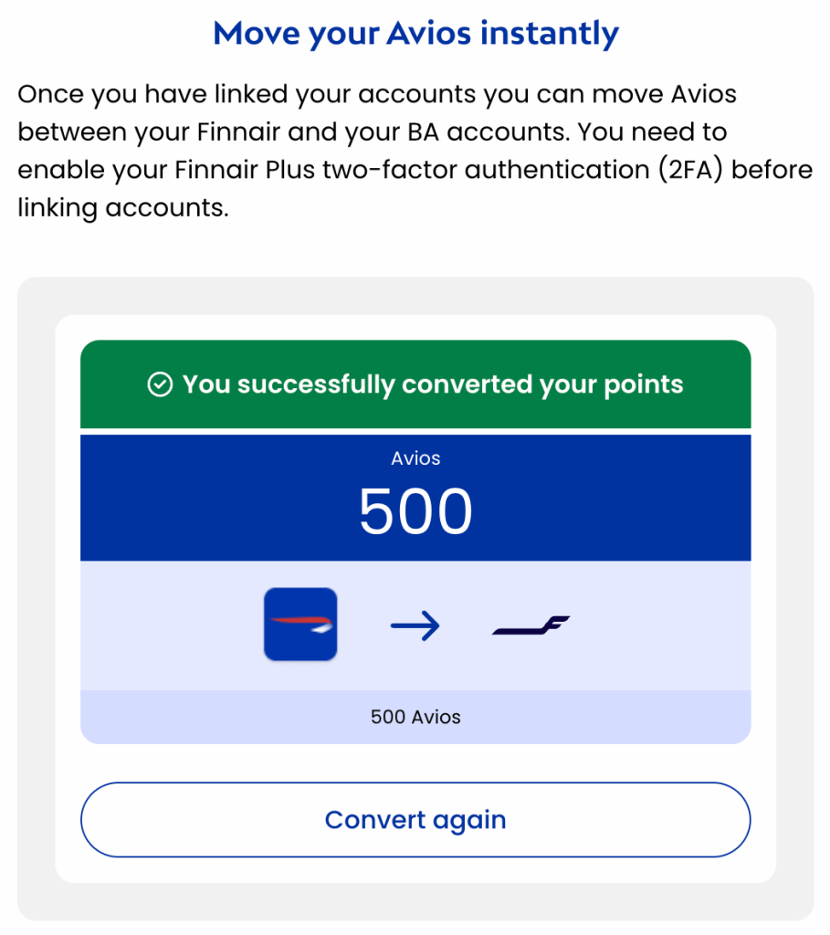 Buy Avios points via Finnair Plus with a 40% discount - Mainly Miles