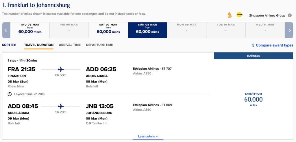 Singapore Airlines devalues KrisFlyer Star Alliance award chart ...